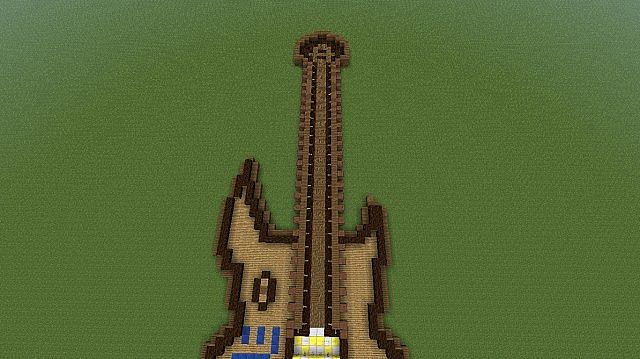 Playable Bass guitar in Minecarft Minecraft Map