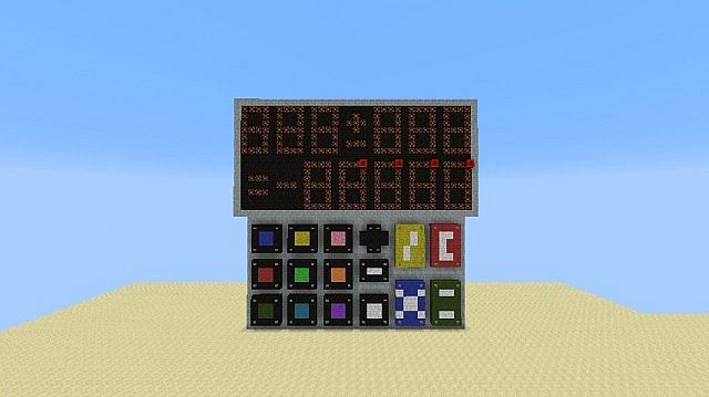 Minecraft Working Calculator by TheCraftMine5 Minecraft Map
