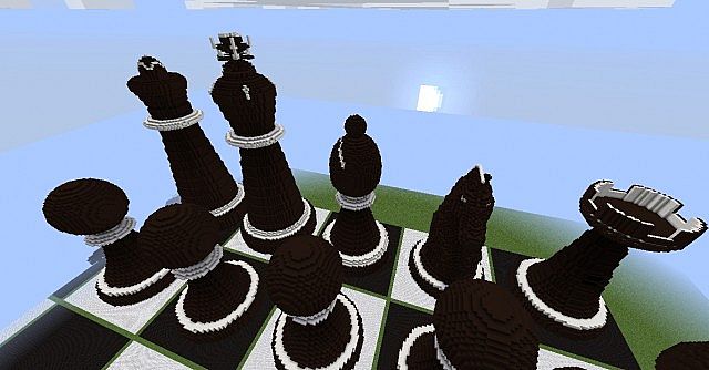 Giant Chess Pieces Minecraft Map