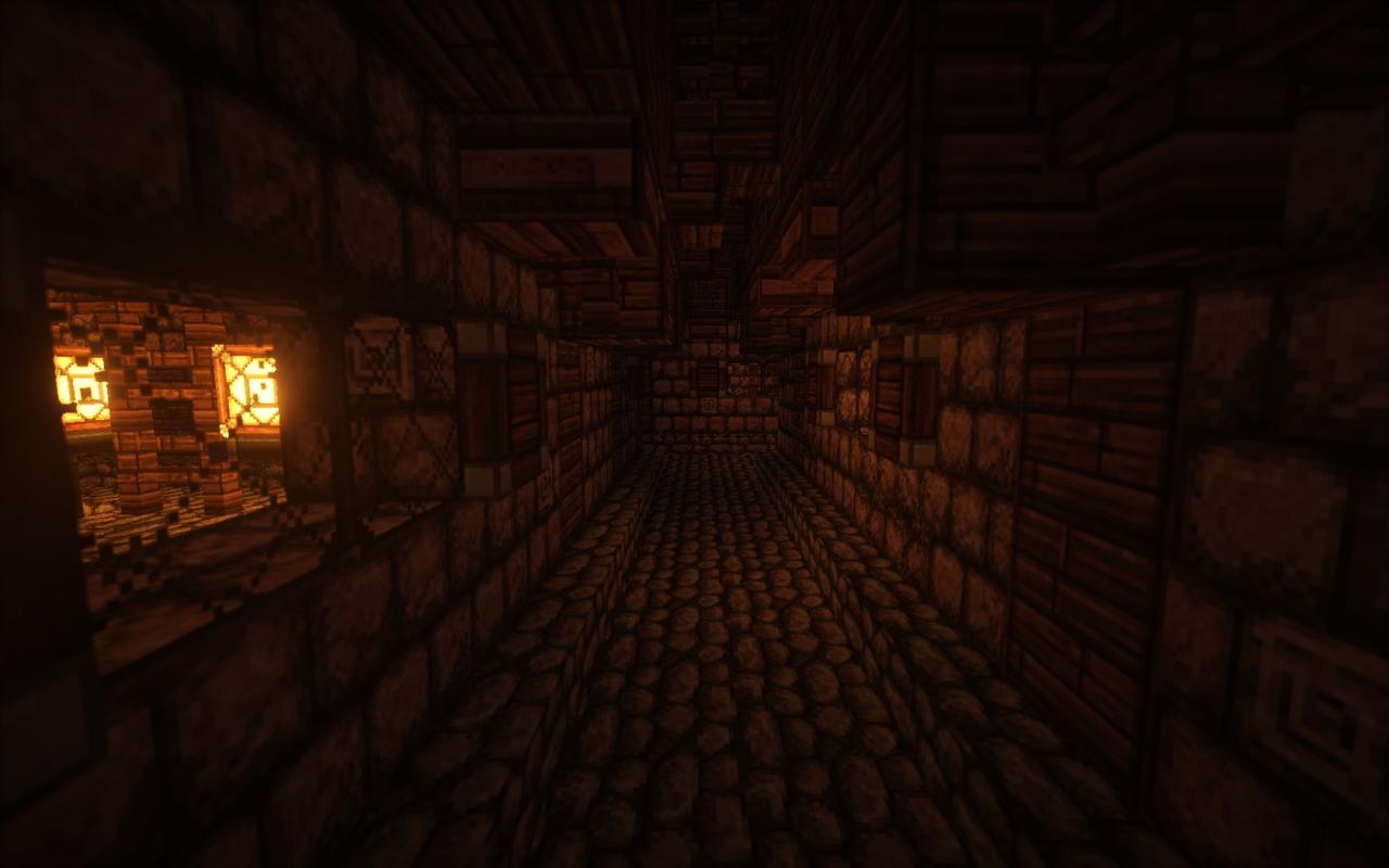 Underground Town Minecraft Map