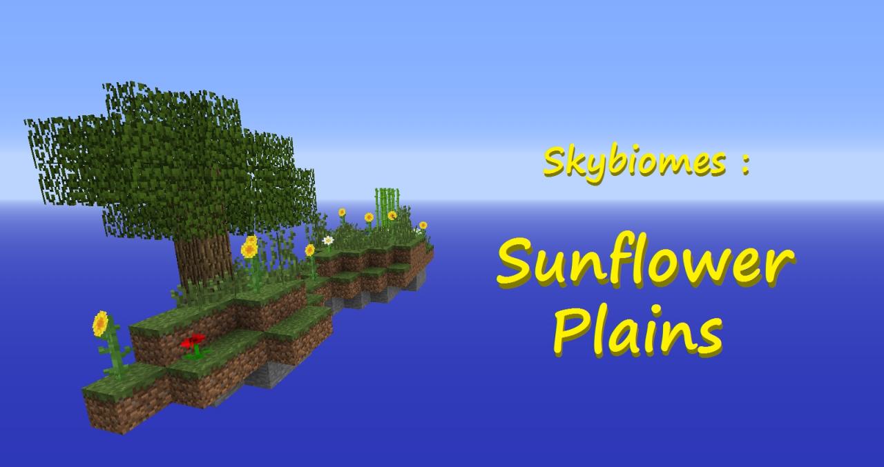[1.7] Skybiomes : Sunflower Plains Minecraft Map