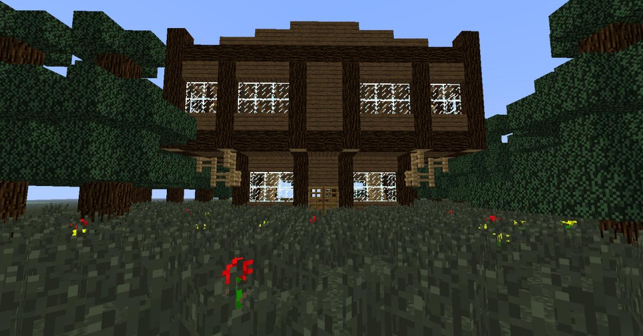 Large Swedish Log House Minecraft Map