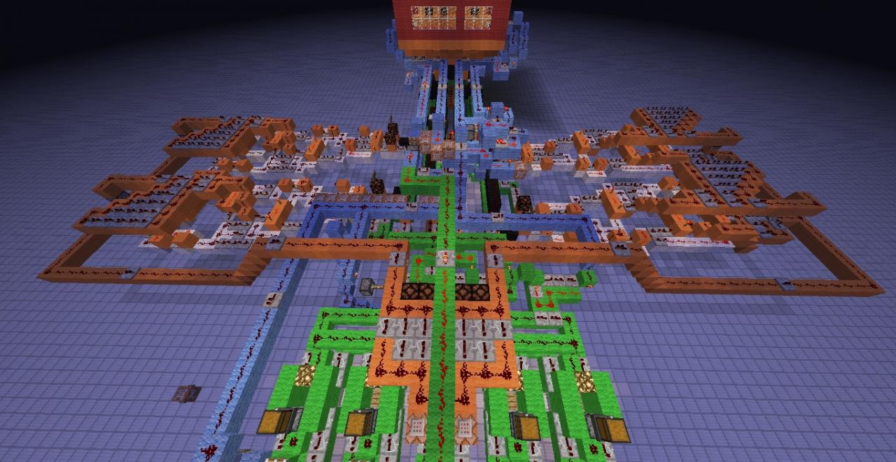 Minecraft Redstone Minigame - Sand Gravity Minecraft Map