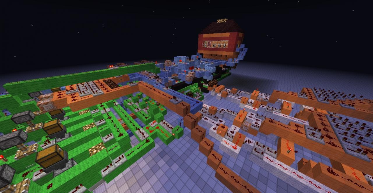 Minecraft Redstone Minigame - Sand Gravity Minecraft Map