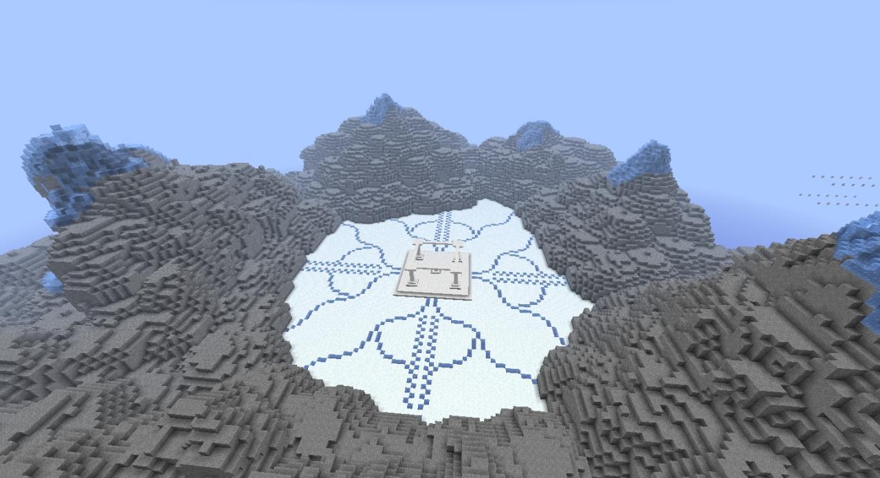 INSANE ICEY SERVER SPAWN Minecraft Map
