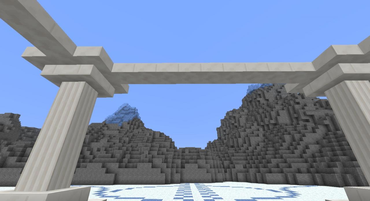 INSANE ICEY SERVER SPAWN Minecraft Map