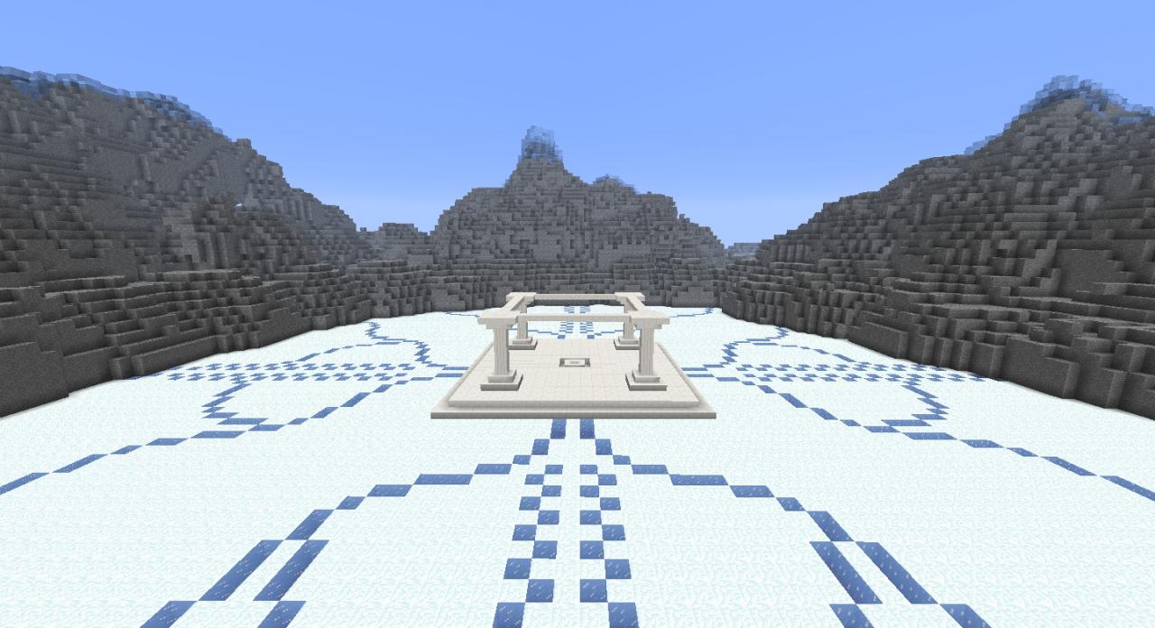 INSANE ICEY SERVER SPAWN Minecraft Map