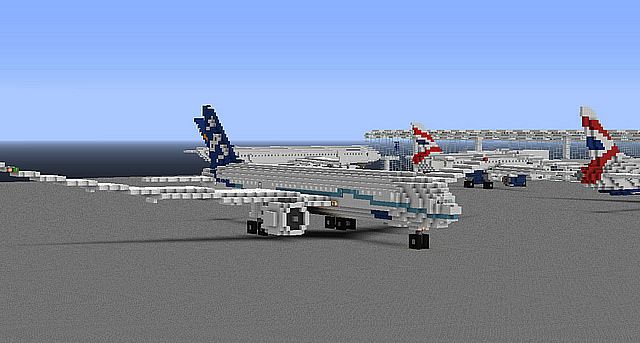 Boeing 787-8 (N787ZA) Minecraft Map