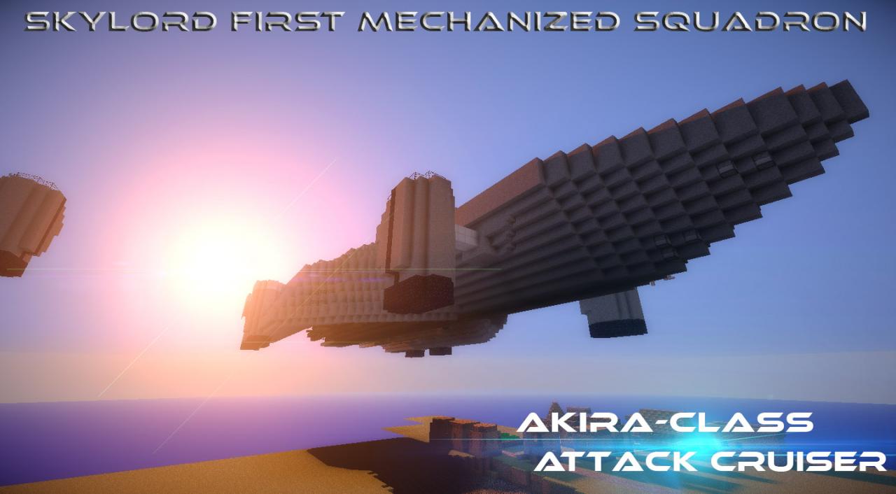 Akira-Class Attack Ship Minecraft Map