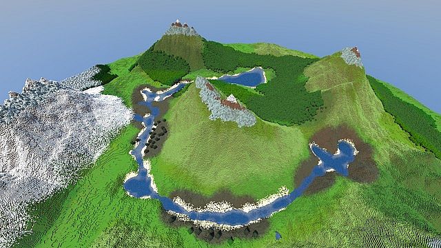 Aulora-Custom Terrain Map Minecraft Map