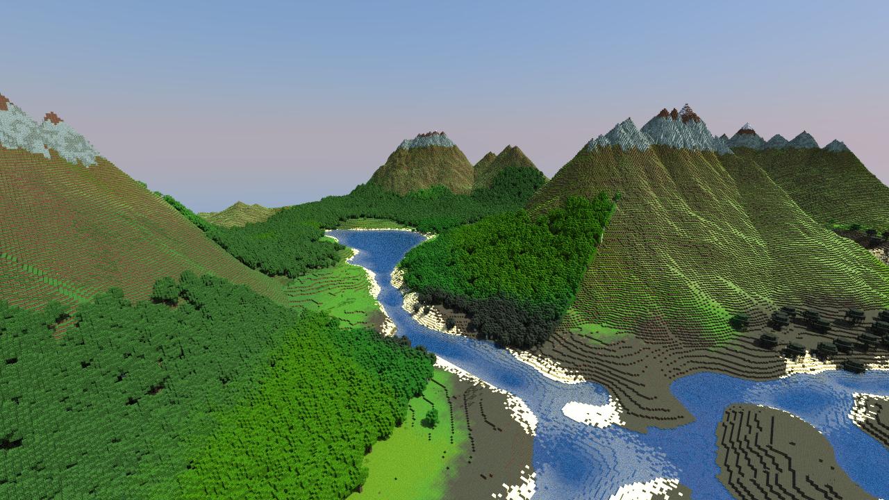 Aulora-Custom Terrain Map Minecraft Map