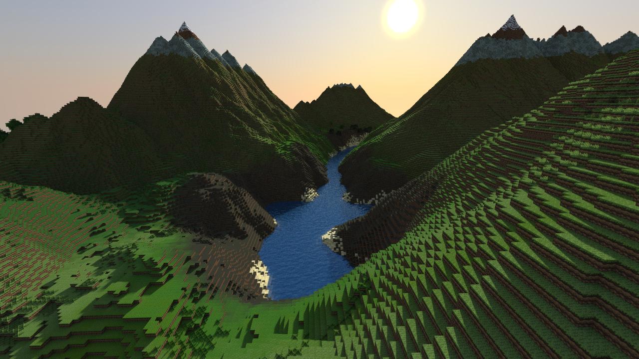Aulora-Custom Terrain Map Minecraft Map