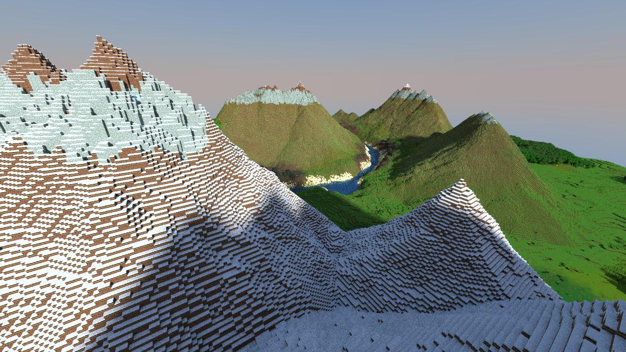 Aulora-Custom Terrain Map Minecraft Map