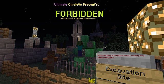 Forbidden MINECRAFT ZOMBIES MAP Minecraft Map