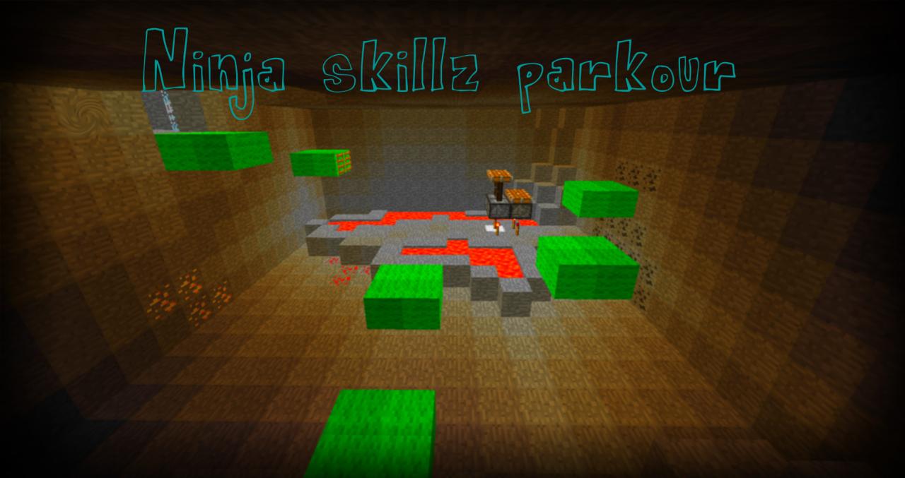 Ninja skillz parkour Minecraft Map