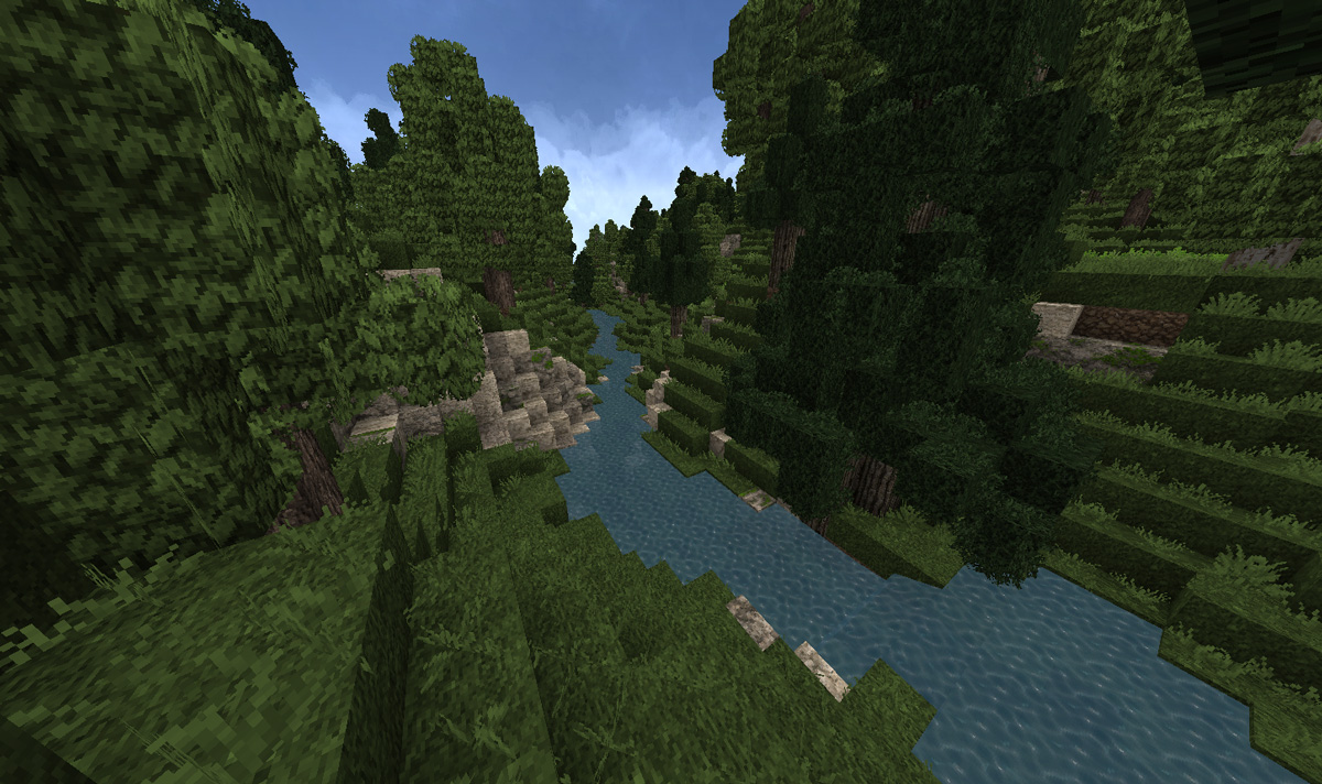 Blueriver Isle - Custom Terrain and Builds Minecraft Map