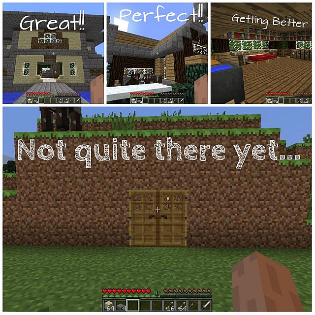 Minecraft houses: Comic
