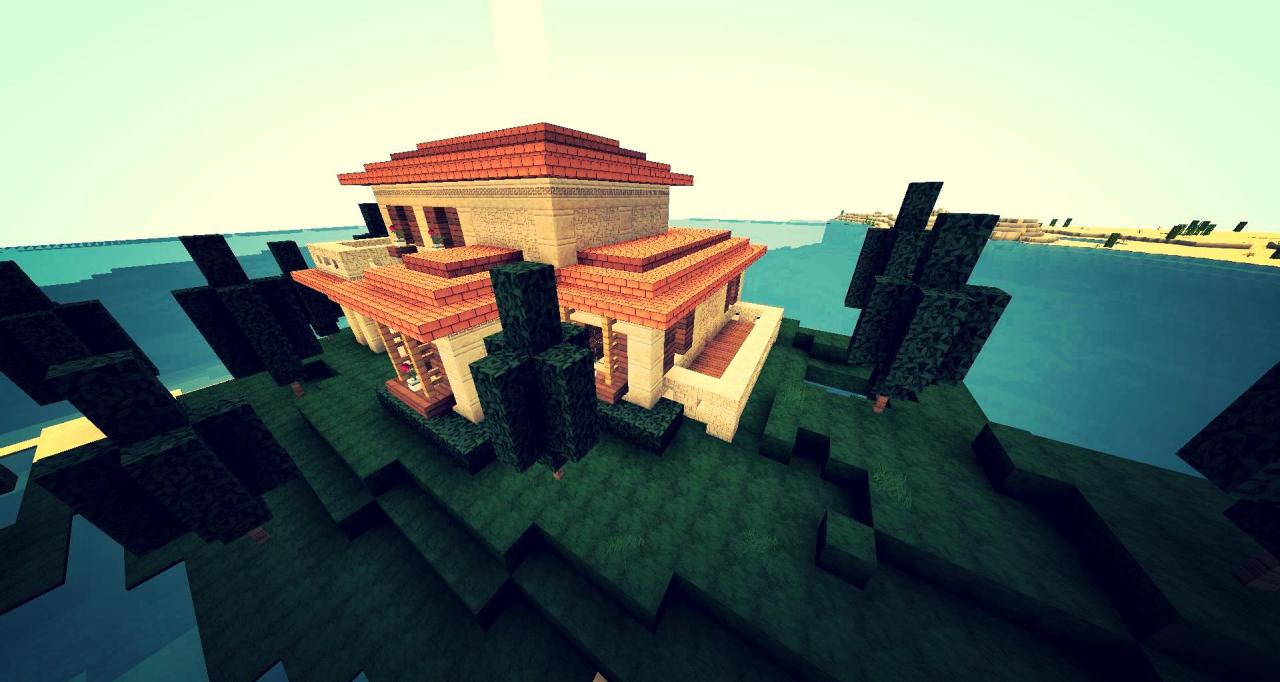 2 Italian Villa's + Italian Desert Village Minecraft Map