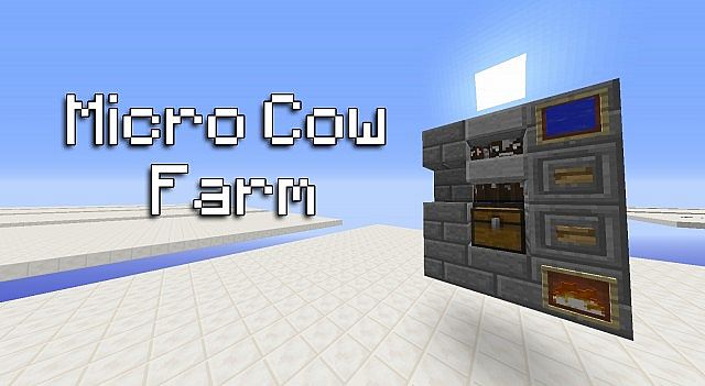Micro Cow Farm! Minecraft Project