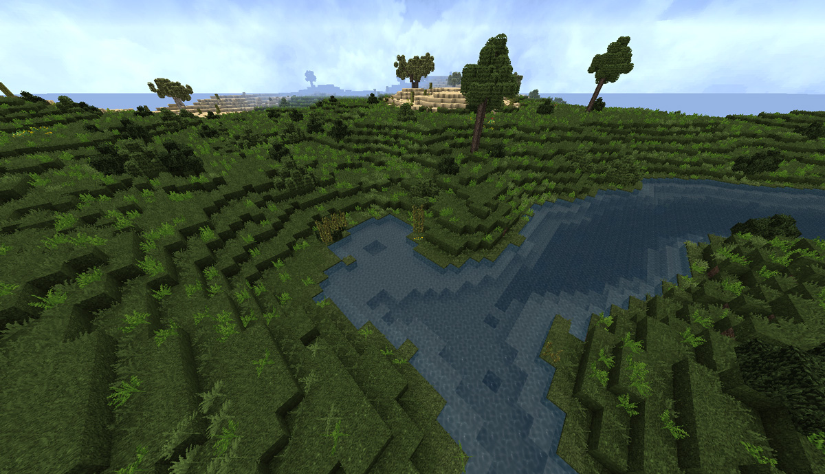 Blueriver Isle - Custom Terrain and Builds Minecraft Map