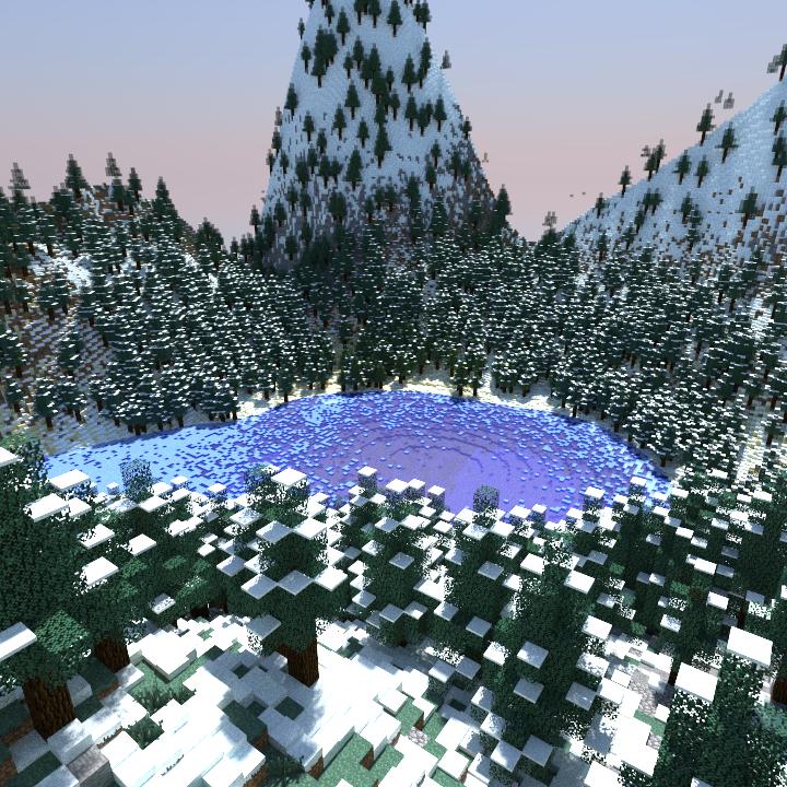 Snowy Valley map Minecraft Map