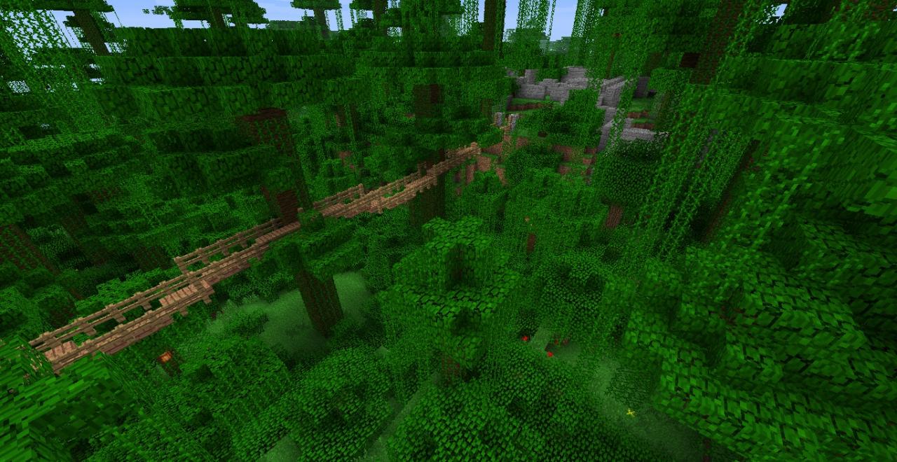 Rainforest Rush (Dungeon series) - adventure map Minecraft Map
