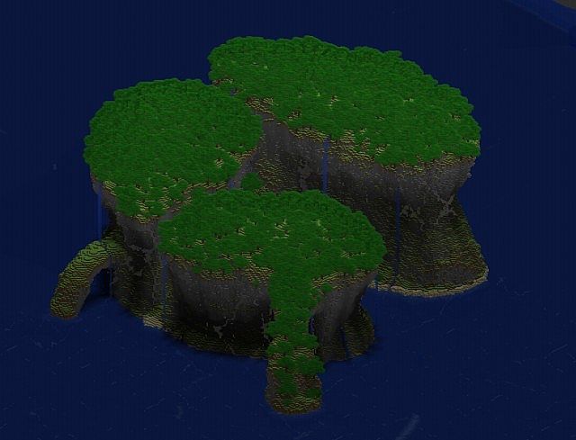 the island complex (Biomes / Ores / custom Terrain ) Minecraft Map