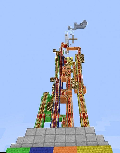 4 Way race track Minecraft Map