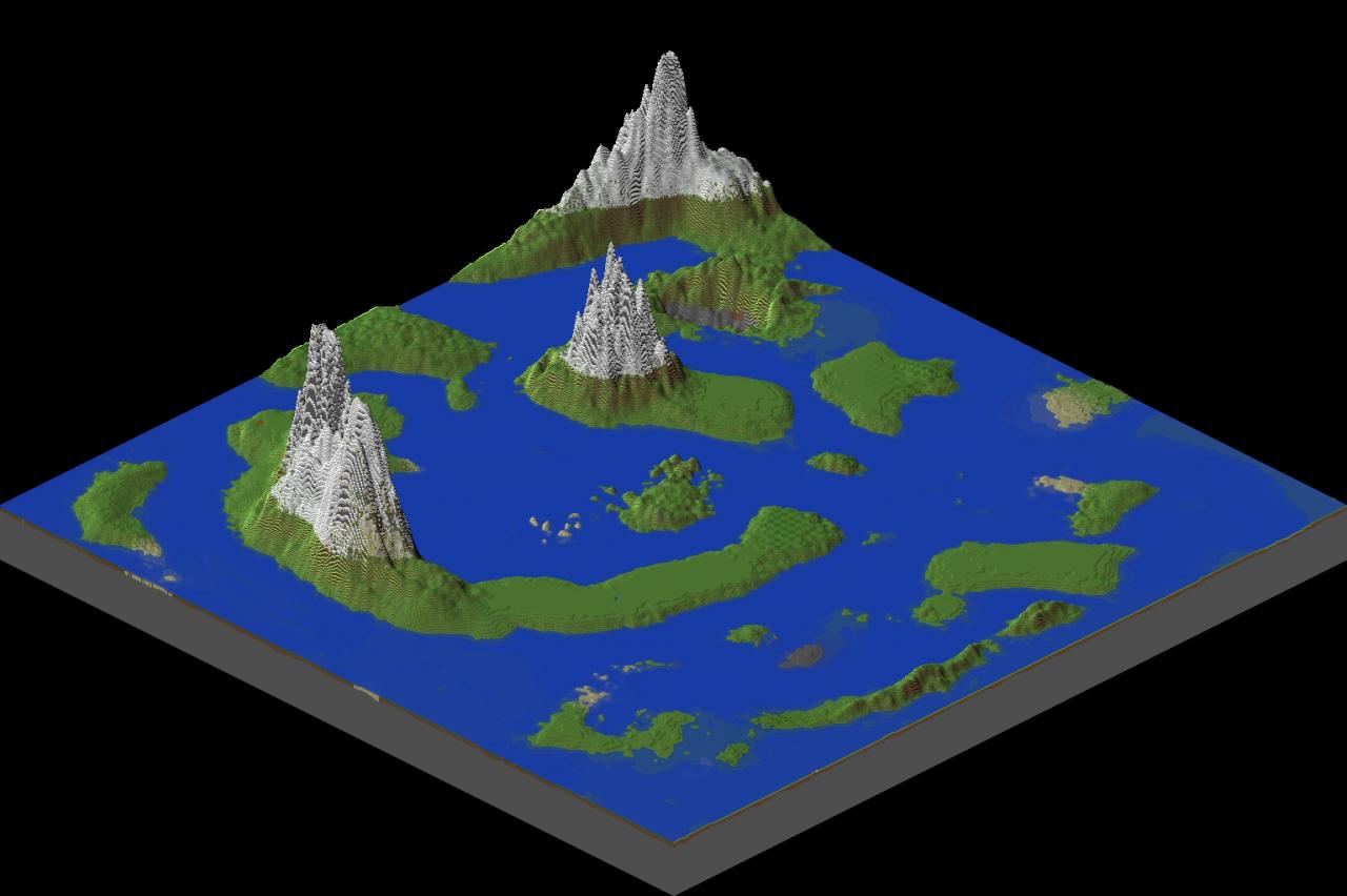 The Isles of Shyllisa: Custom Terrain Minecraft Map