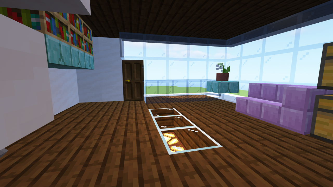 Modern House with redstone lighting and a few other mechanics ...