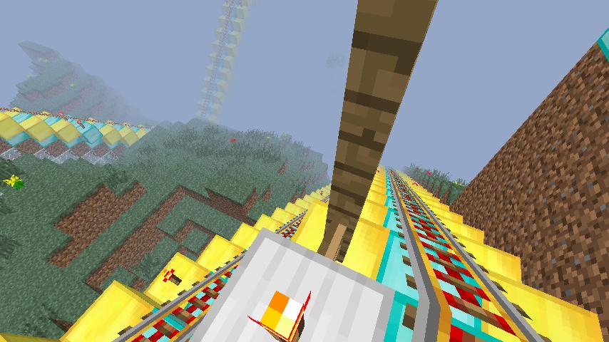 a big big roller coaster Minecraft Map