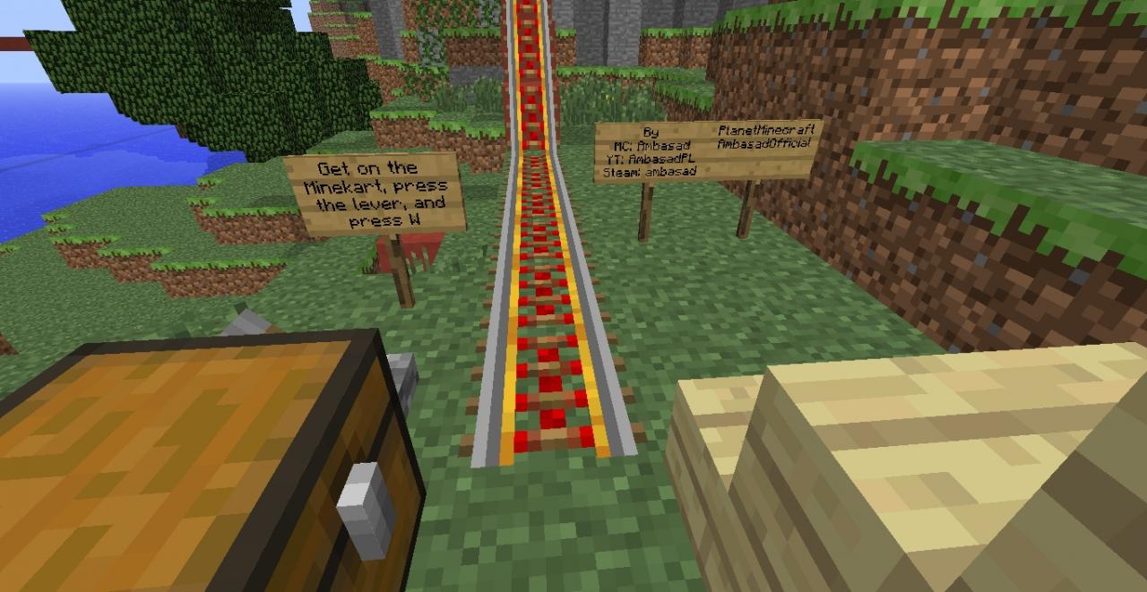 Ambasad's red rollercoaster Minecraft Map