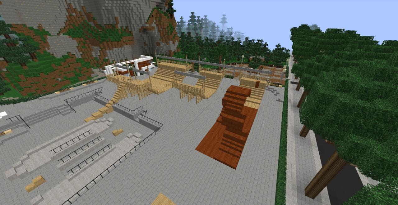 skate park in ferracorbserveur Minecraft Map