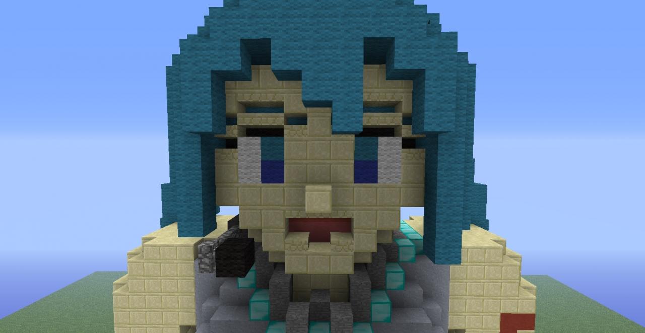 Miku Hatsune Statue Minecraft Map