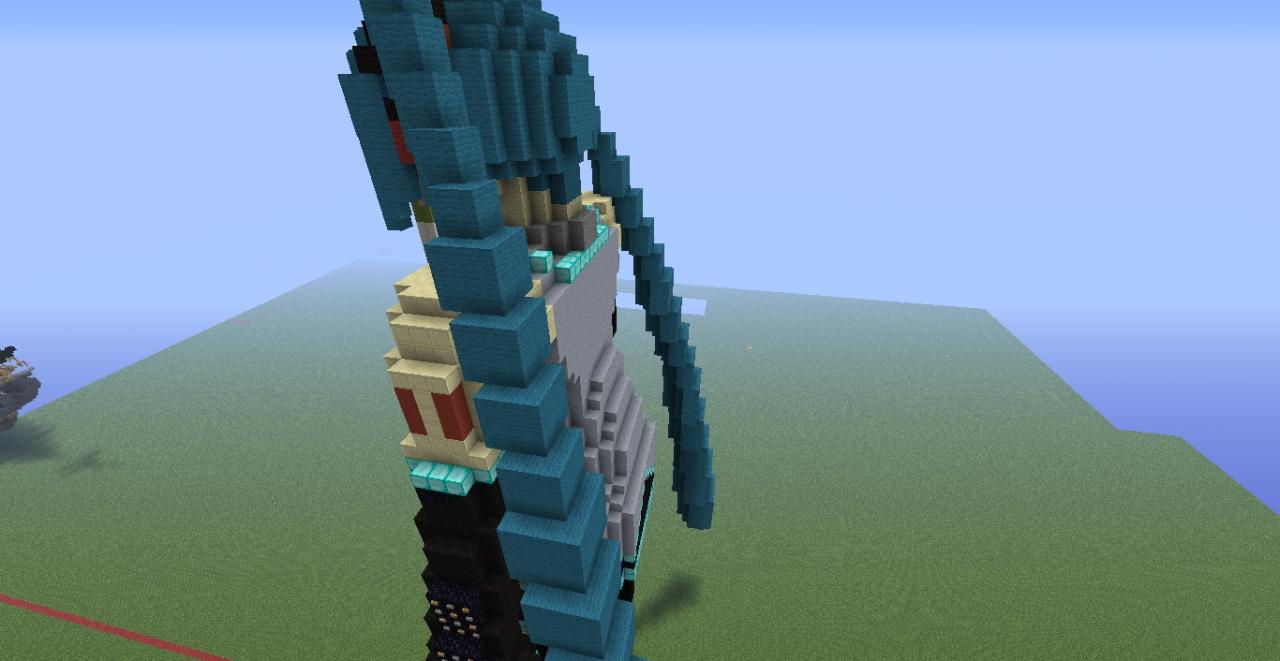 Miku Hatsune Statue Minecraft Map
