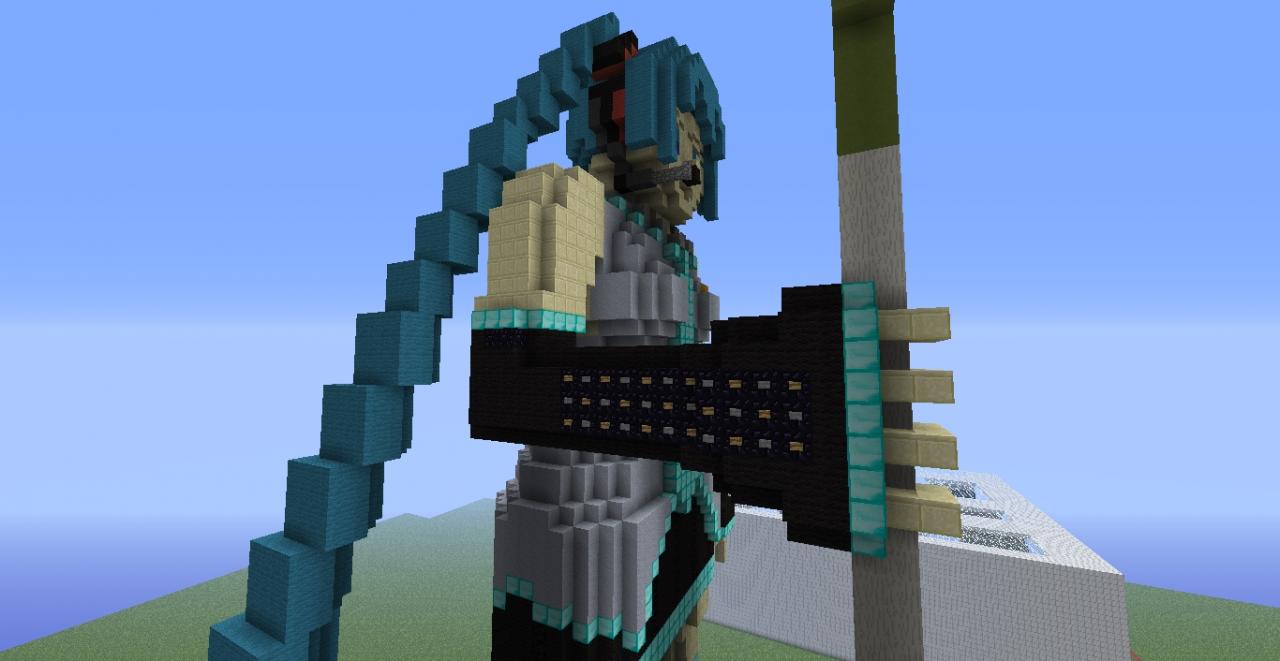 Miku Hatsune Statue Minecraft Map