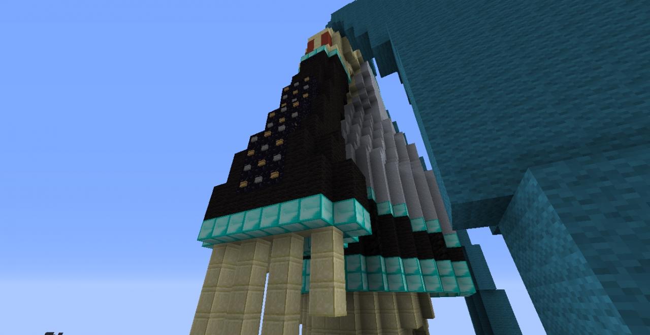 Miku Hatsune Statue Minecraft Map
