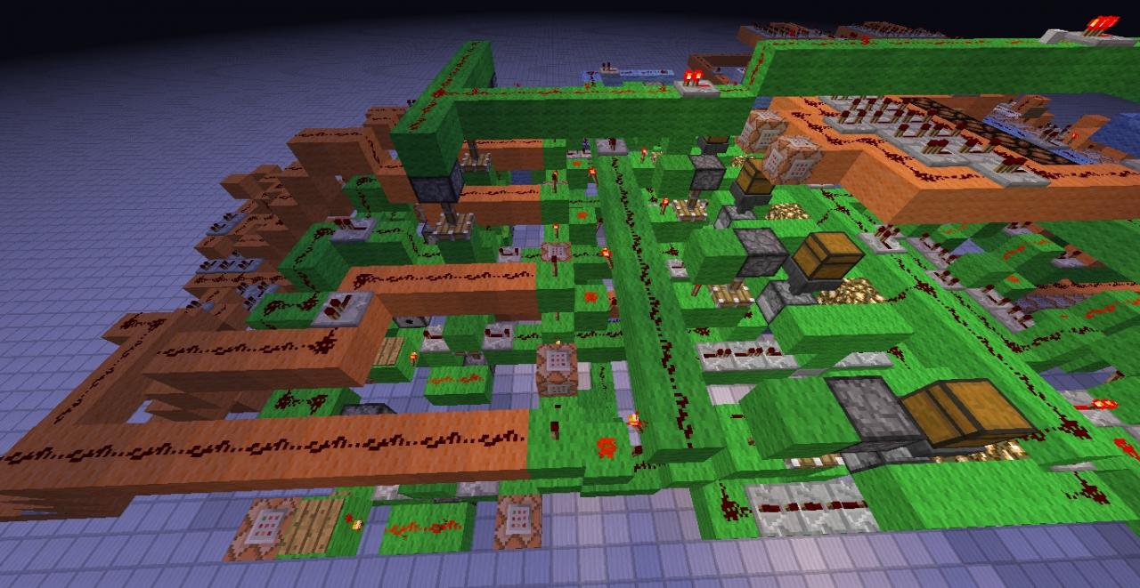 Minecraft Redstone Minigame - Sand Gravity Minecraft Map