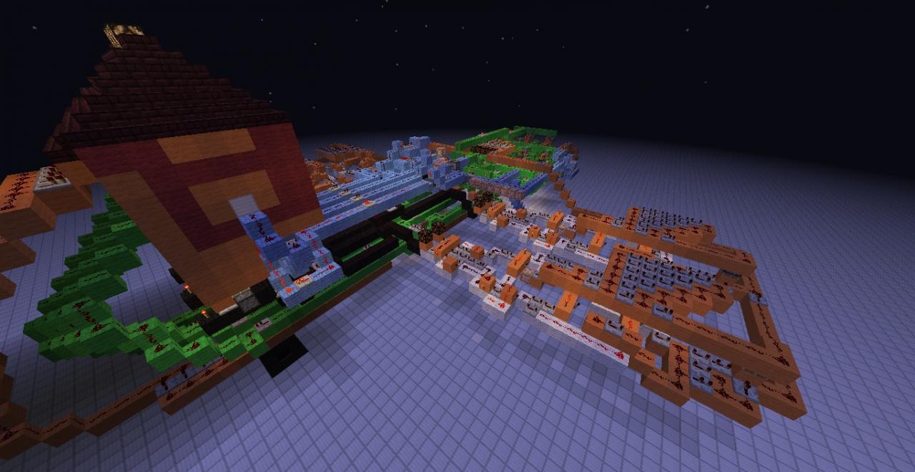 Minecraft Redstone Minigame - Sand Gravity Minecraft Map