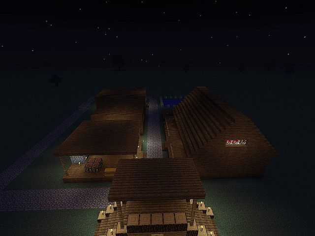 a small town Minecraft Map