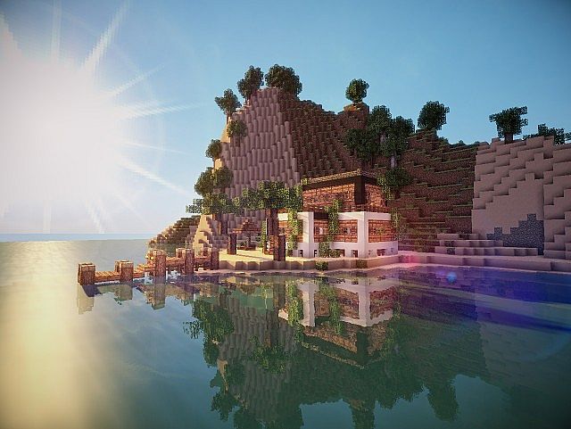 Modern Beach House Minecraft Map