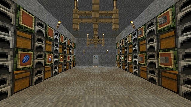 A simple chest room Minecraft Map