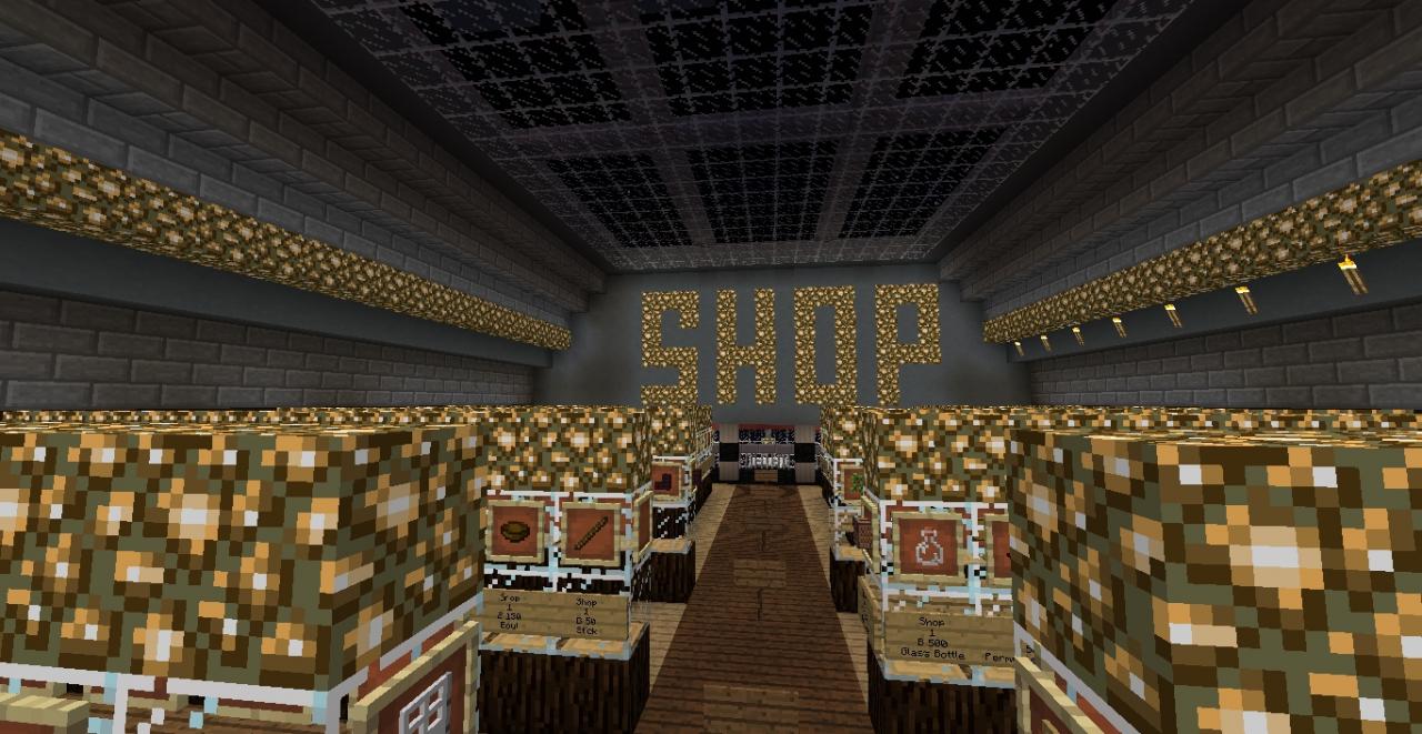 Mineville 2013 Spawn including Shop Minecraft Map