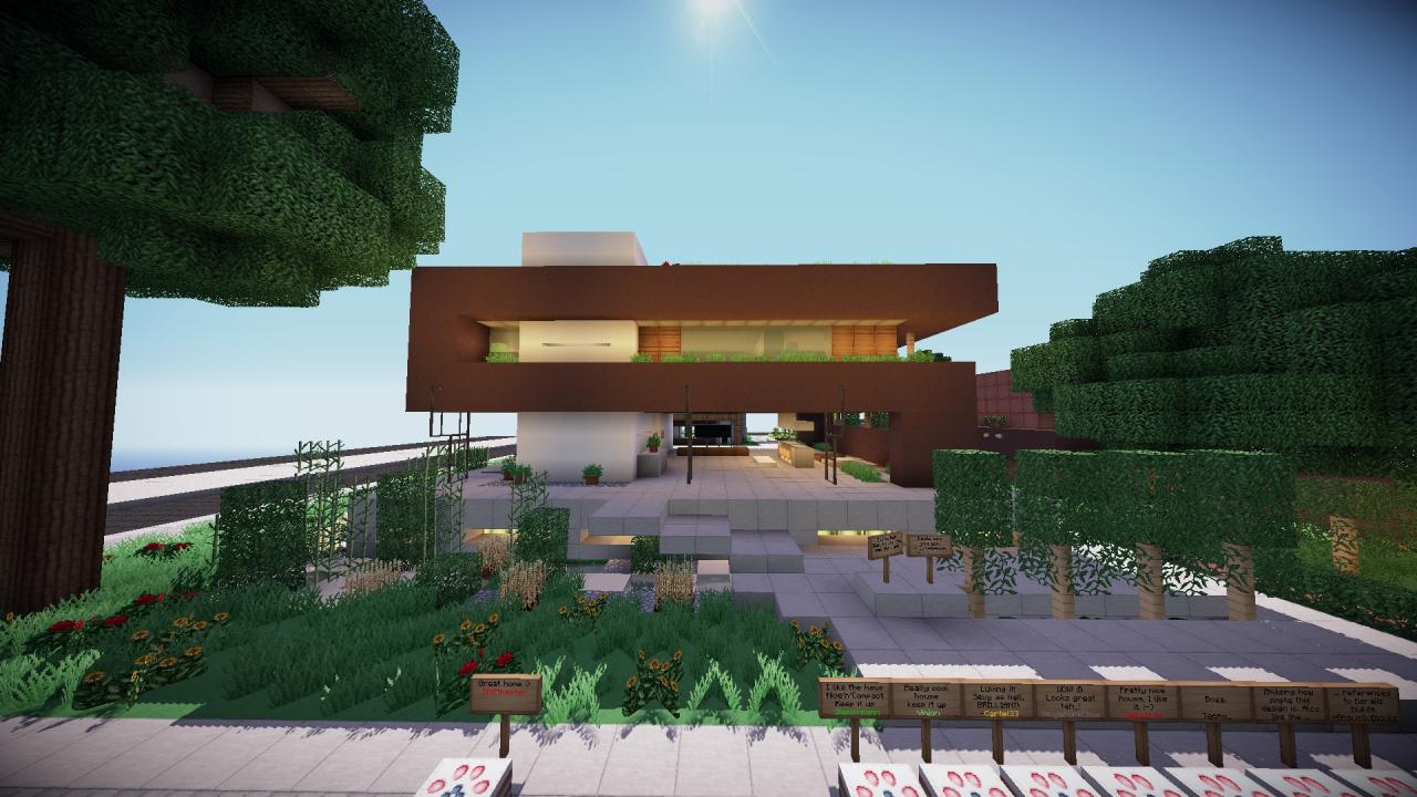 Compact Minimalist Home Minecraft Map