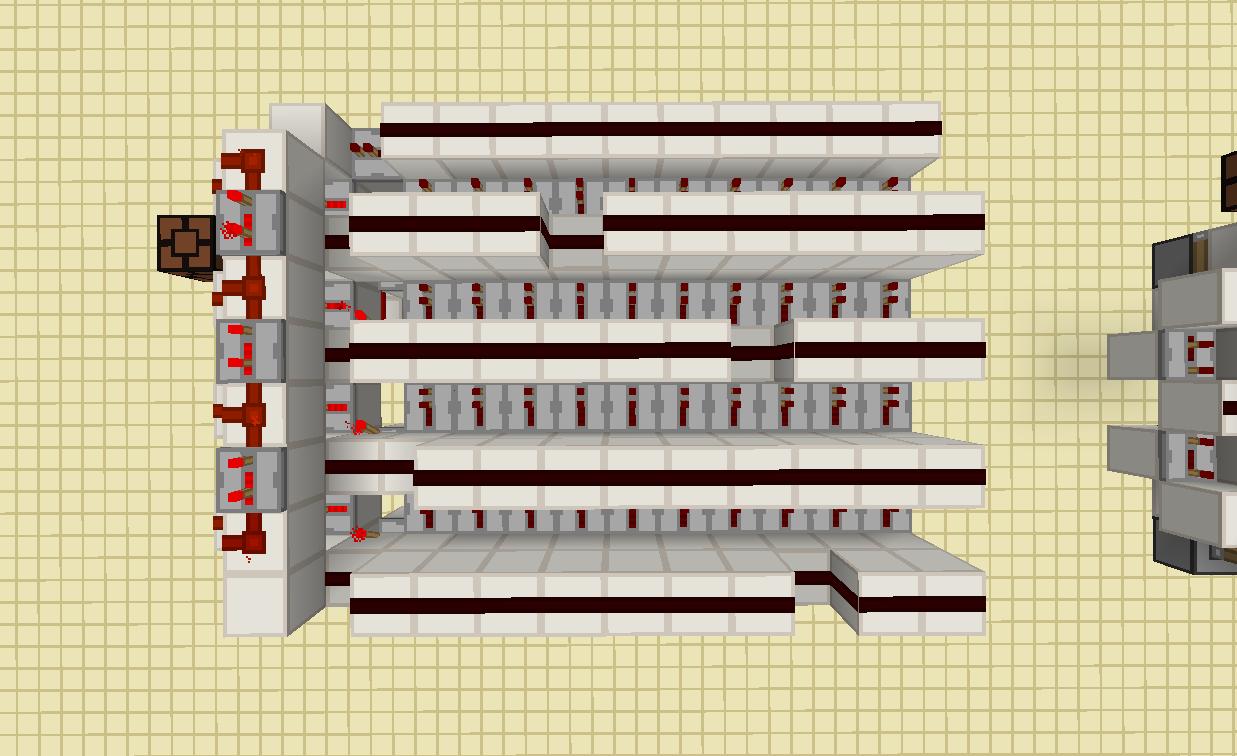 Compact customizable order sensitive combination lock Minecraft Map