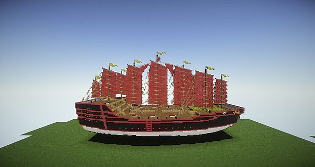 Chinese Treasure Ship Minecraft Map
