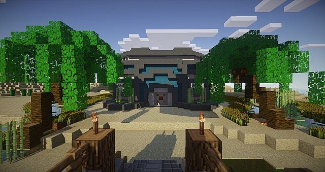 Modern Tropical House Minecraft Map