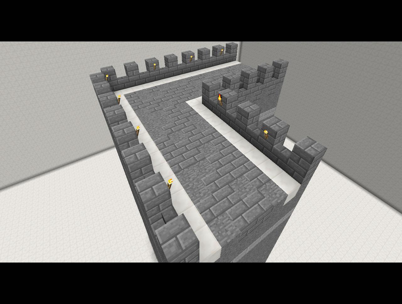 Kingdom Walls [Schematic Bundle] - 4 Stackable Parts Minecraft Map