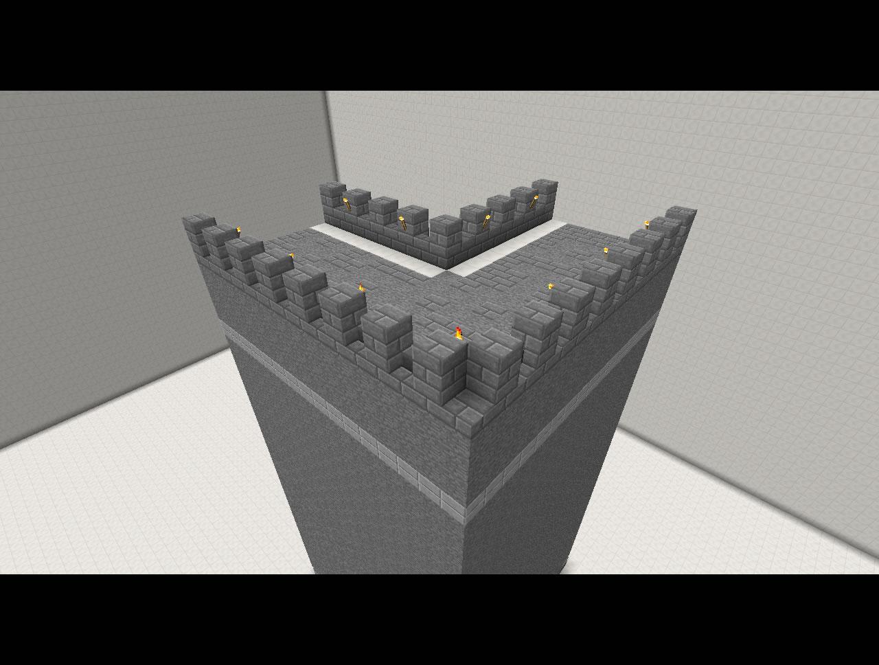 Kingdom Walls [Schematic Bundle] - 4 Stackable Parts Minecraft Map