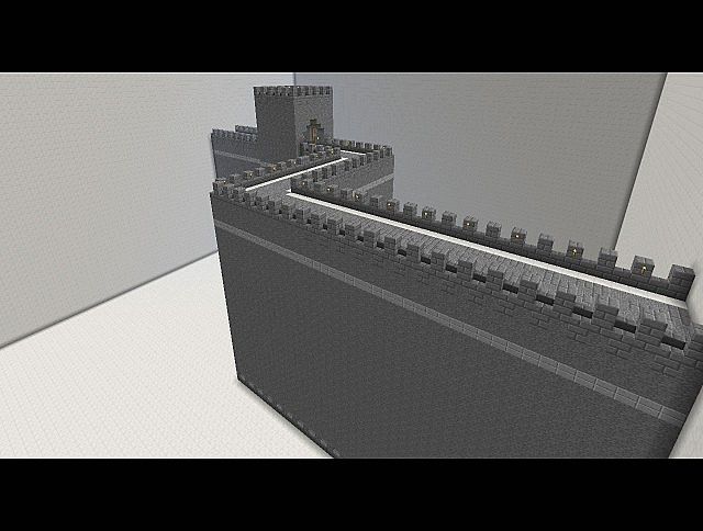 Kingdom Walls [Schematic Bundle] - 4 Stackable Parts Minecraft Map